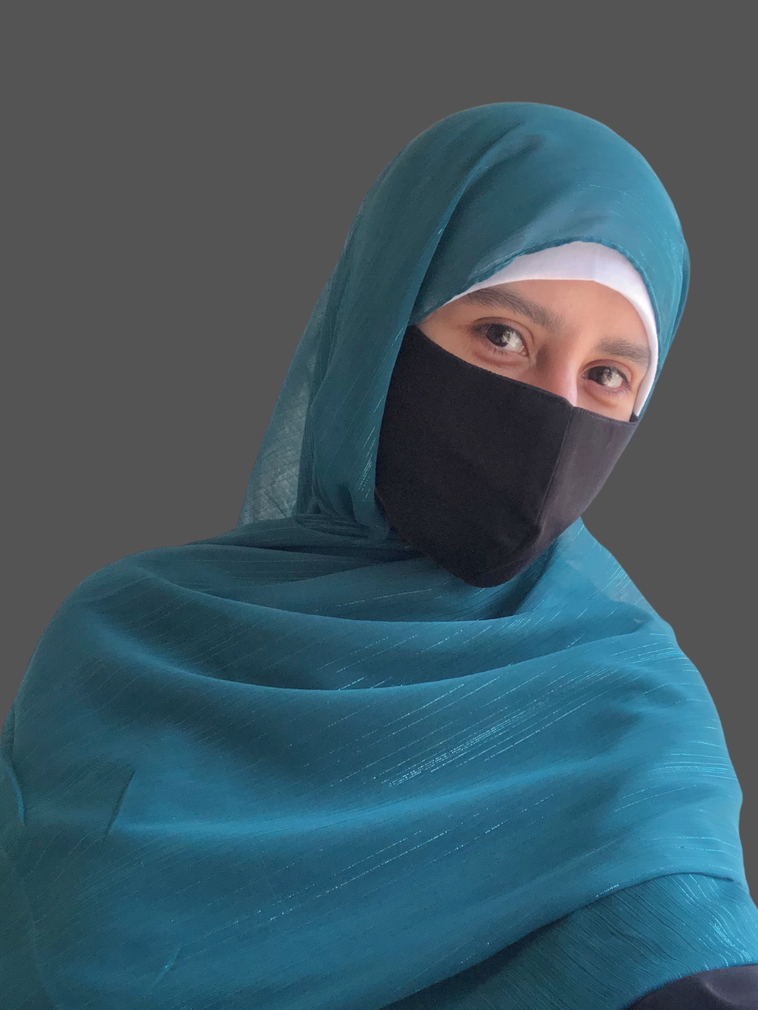 Chiffon Metallic Shimmer Bottle Green Hijab for Women – Thenabia